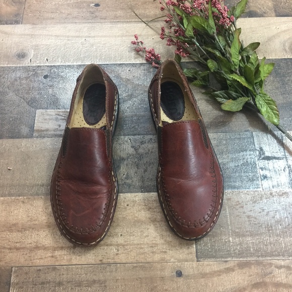 Born | Shoes | Born Brown Leather Loafers Sz 6 Mw | Poshmark